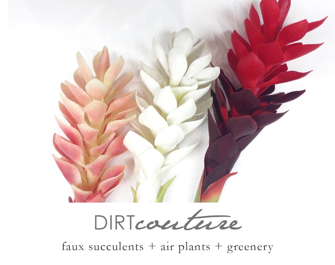 Faux Ginger, 3 Colors, Ginger Flower, Tropical Decor, Tropical Flower ...