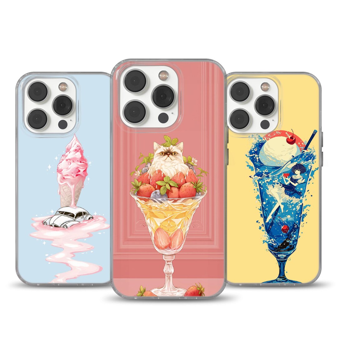 Ice Cream Phone Case – Cute Dessert Cover for Iphone, Samsung Galaxy ...