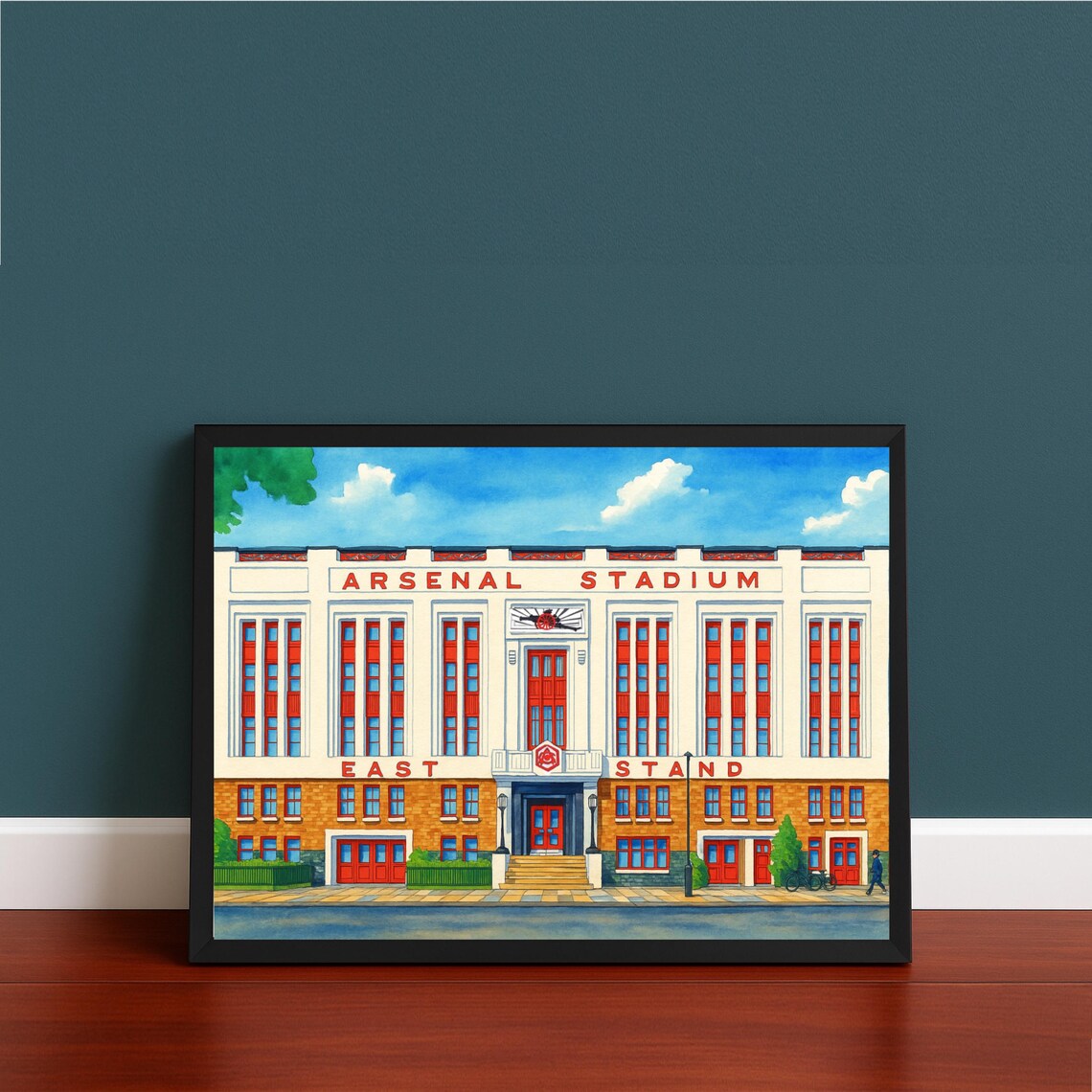 Highbury Stadium London Art Print : Arsenal Football Club / FC Painting ...