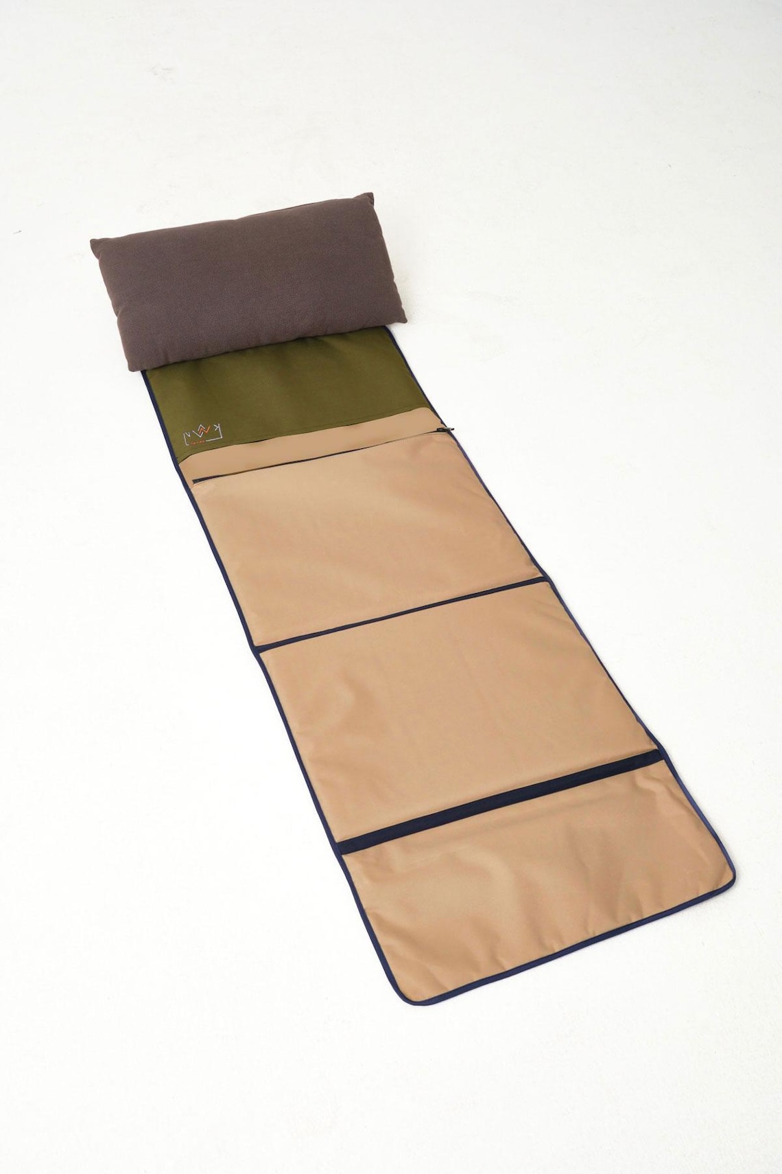 Folding Beach Mat, Back Support Cushion, Portable Floor Chair, Outdoor ...