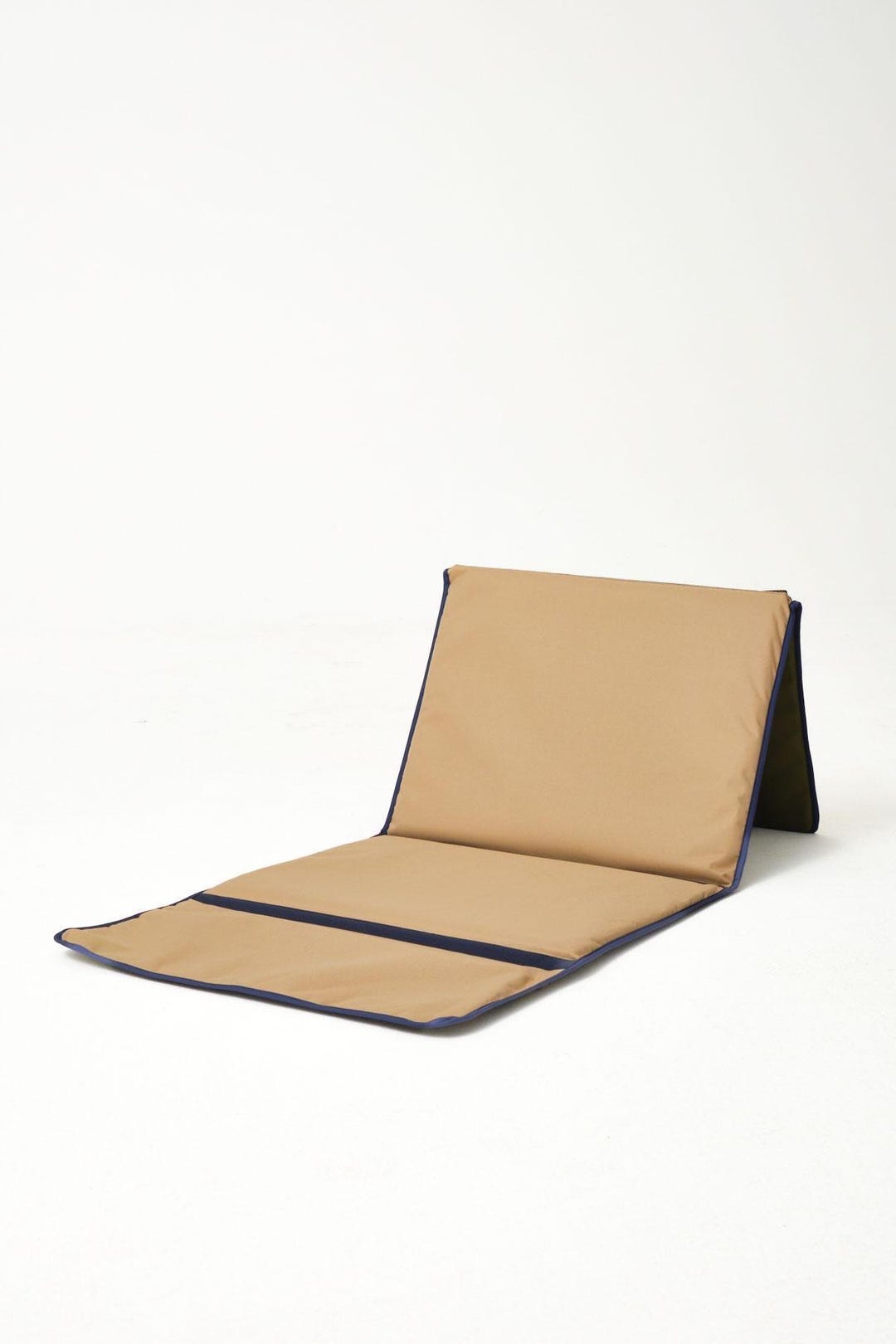 Folding Beach Mat, Back Support Cushion, Portable Floor Chair, Outdoor ...