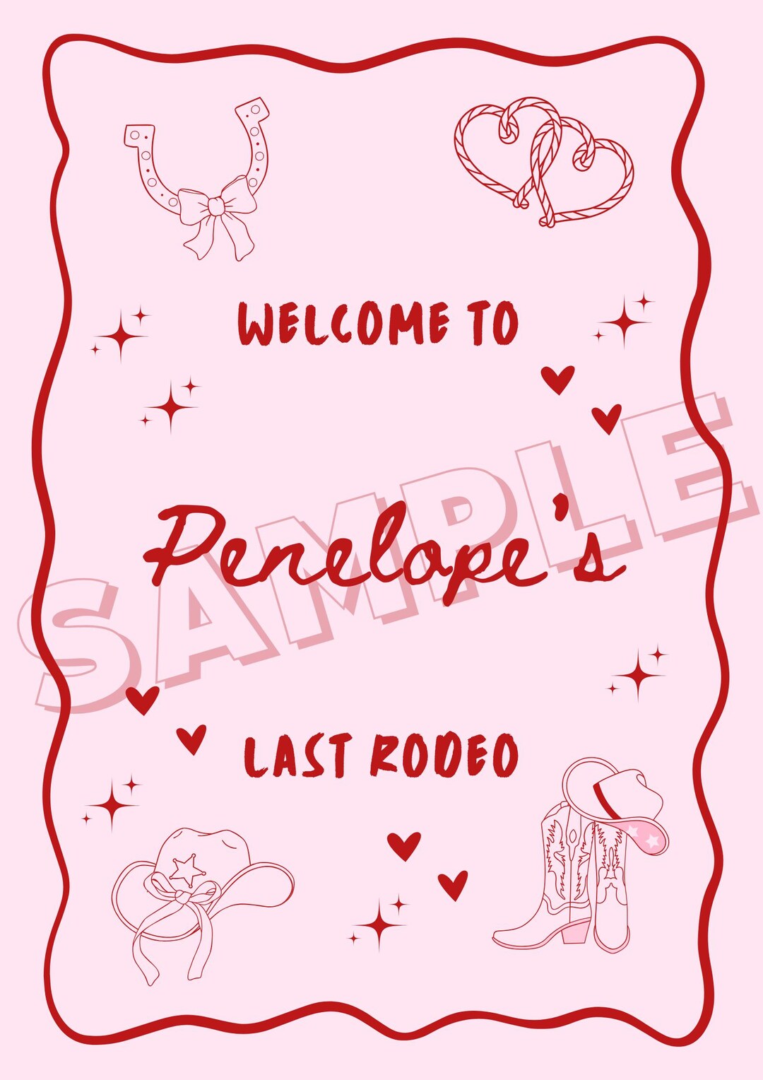 Ultimate Yeehaw Bachelorette Kit | Editable Canva Templates | Western ...