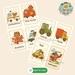 Printable Vehicle Flash Cards for Kids Transportation A4 Poster 20 Cute ...