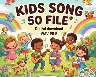 Kids Songs, 50 WAV Files, Preschool Learning (digital Download) - Etsy