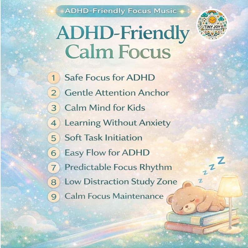 40 Mp3s: Deep Focus & Brain Reset Music, ADHD Friendly (digital ...