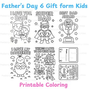 Father’s Day Coloring Pages for Kids | Printable Dad and Me Activity ...