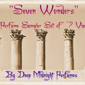 SEVEN WONDERS: Perfume Sampler Set, Seven Wonders of the Ancient World ...