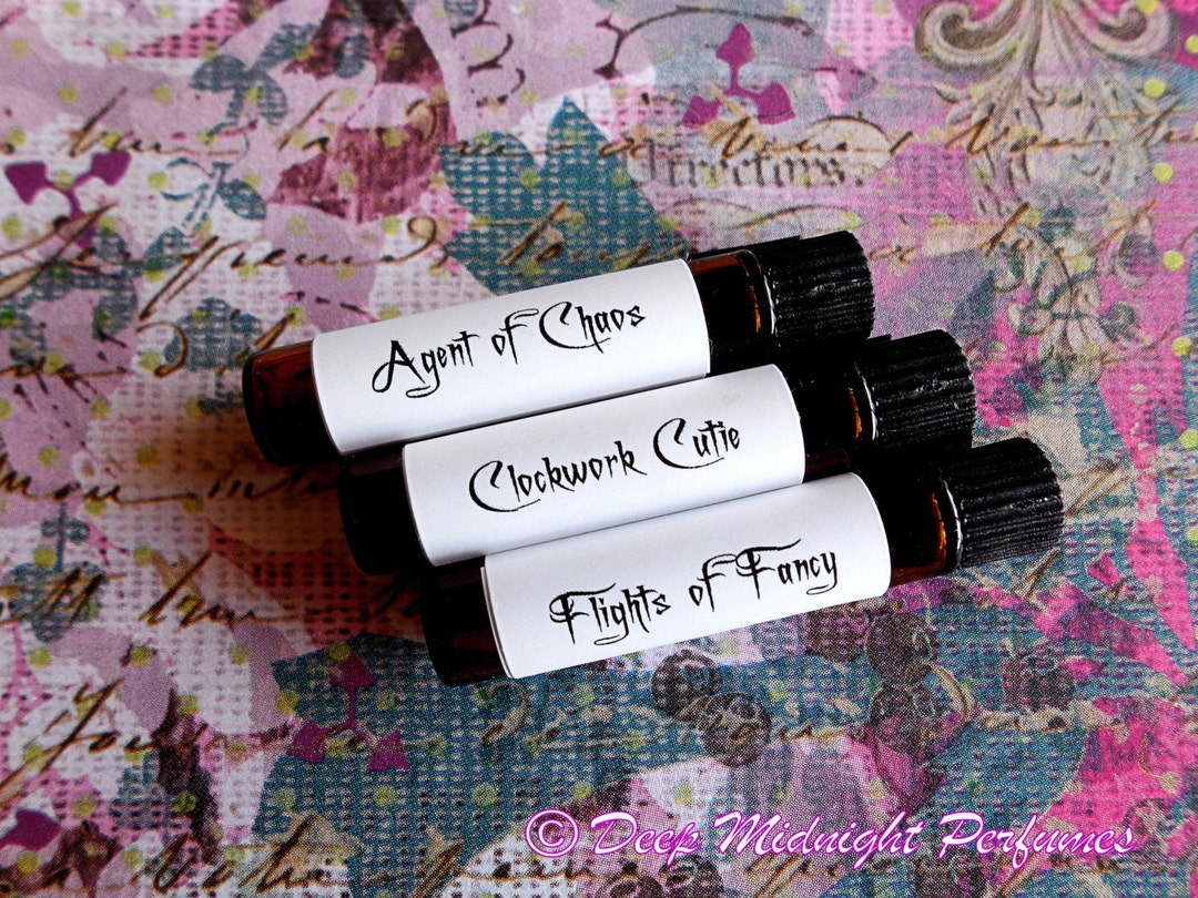 Steampunk Gals Perfume Sampler Set of THREE VIALS, Victorian Perfume ...