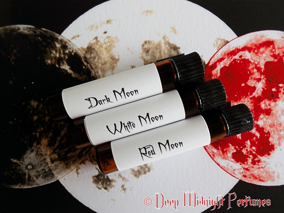 TRIPLE MOON Perfume Sample Set of Three Mini Vials, Gothic Perfume ...