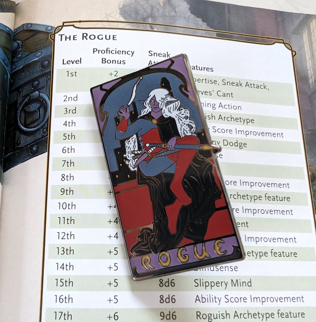 La Roublarde - the Rogue Enamel Pin - Tabletop Nouveau Dungeons and ...