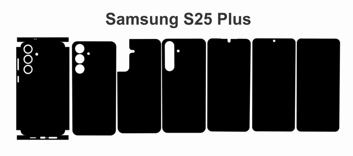 Samsung Galaxy S25 Plus Skin Template: Vector Files, Die Cut Layout - Etsy
