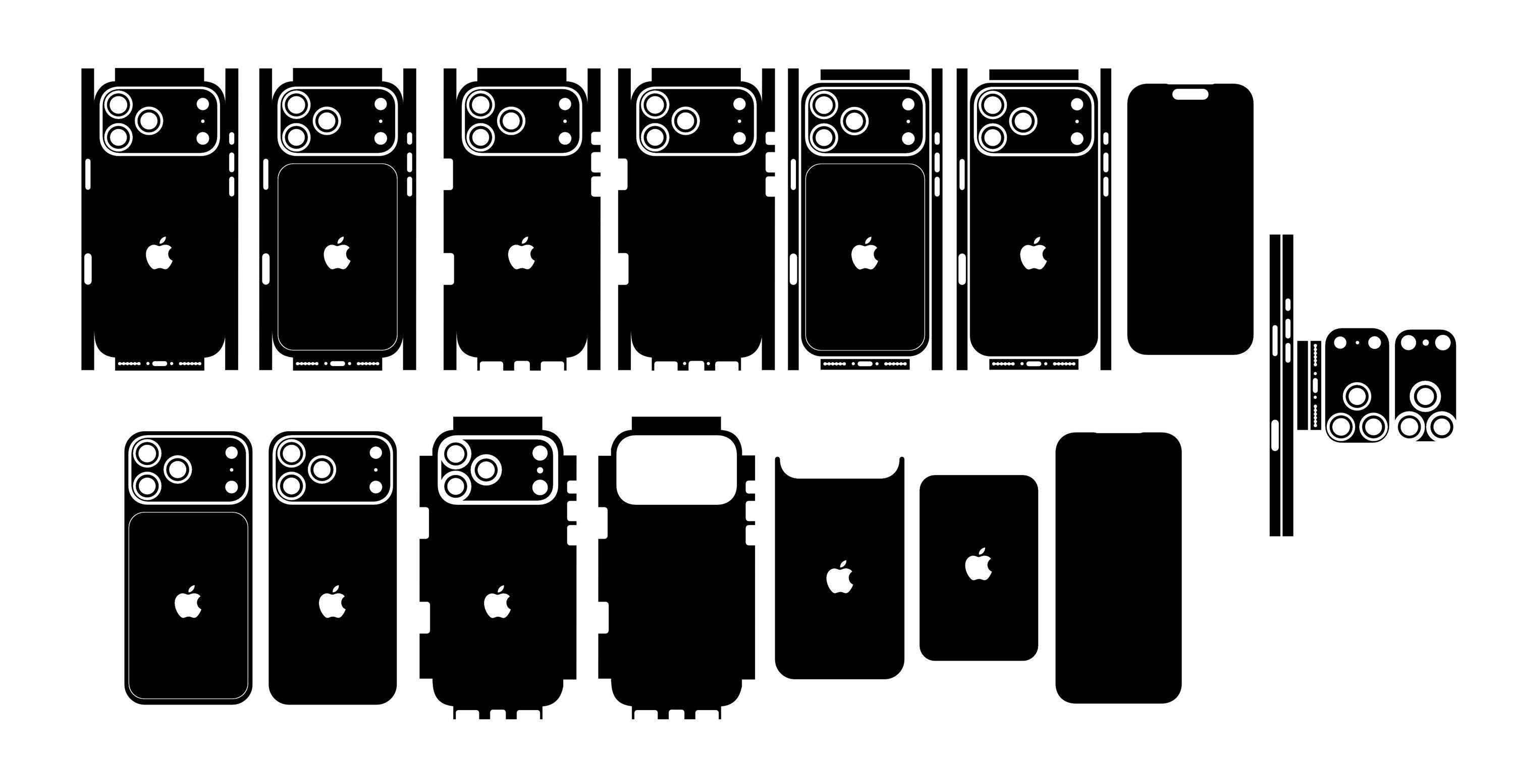 IPhone 17 Pro Max Case Template With Sim & Esim Cut Files SVG DXF PNG ...