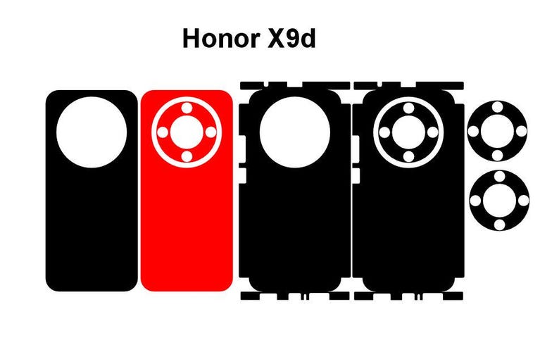 Honor X9d & X7d Skin Vector Template Cut Files Svg Dxf Eps - Etsy