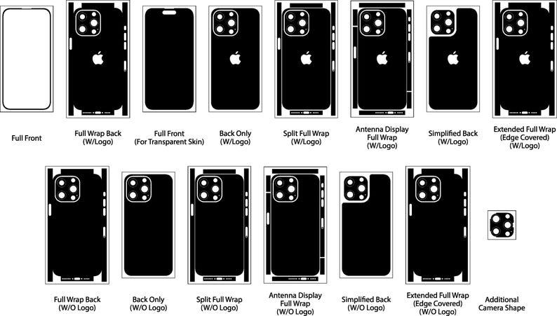 IPhone 15 Pro Max Skin Vector Files – Customizable Phone Decal Design ...