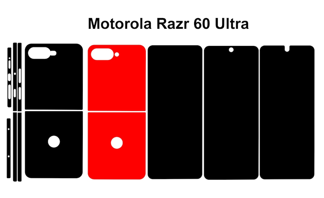 Motorola Razr 60 Ultra Skin Template, Custom Phone Decals (SVG, DXF) - Etsy