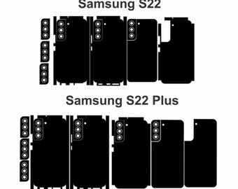 Samsung Galaxy S22 Plus Skin Vector Template File Skin Die Cut Layout ...