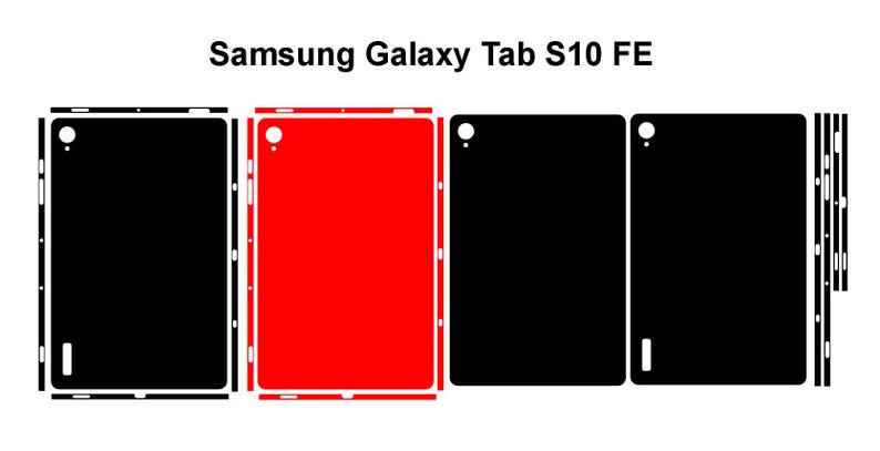 Galaxy Tab S10 FE Skin SVG Cut Files: Tablet Vector Decal (digital ...