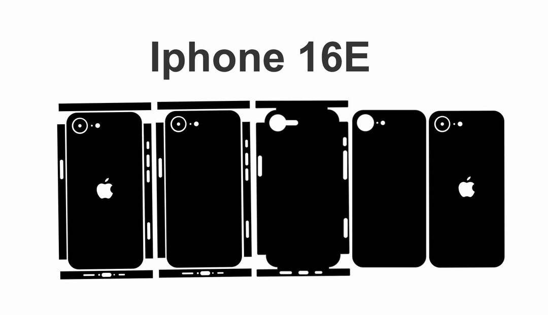 IPhone 16e Skin Vector Files: Customizable Phone Decal (digital ...