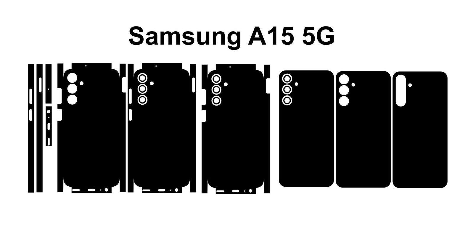 Samsung Galaxy A15 5G Skin Template: SVG DXF Cut Files - Etsy