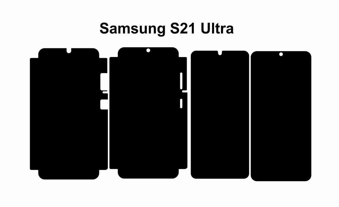 Samsung Galaxy S21 Ultra Skin Template – Vector Files & Die Cut Layout ...
