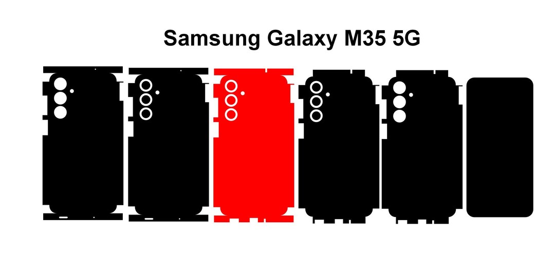 Samsung Galaxy M35 5G & M15 5G Skin Vector Cut Files SVG | Custom Phone ...