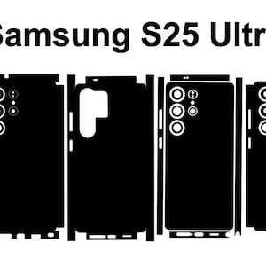 Samsung Galaxy S25 Ultra 5G Skin Template: Vector Files & Die Cut ...