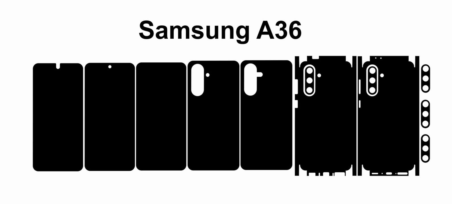 Samsung Galaxy A36 5G Skin Template: Vector Files & Die Cut Layout - Etsy