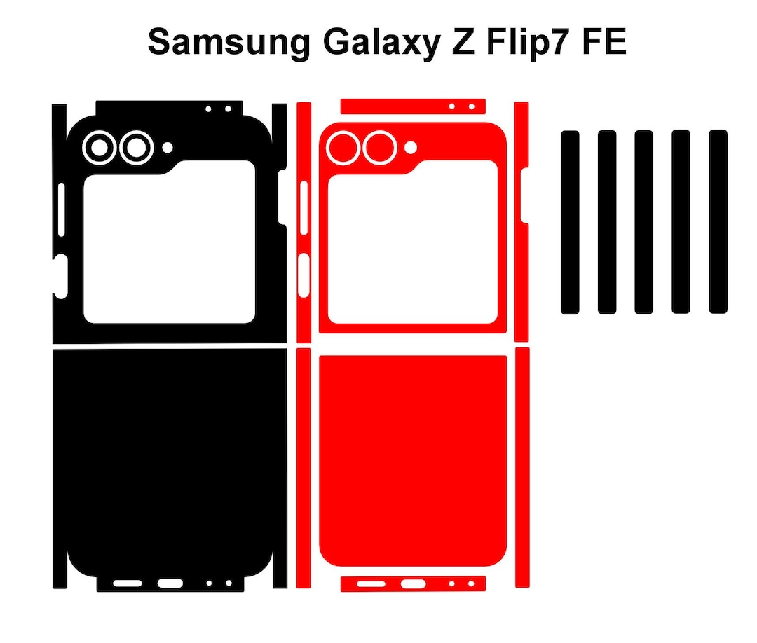 Galaxy Z Flip 7 FE SVG Cut File: Phone Case Template (digital Download ...