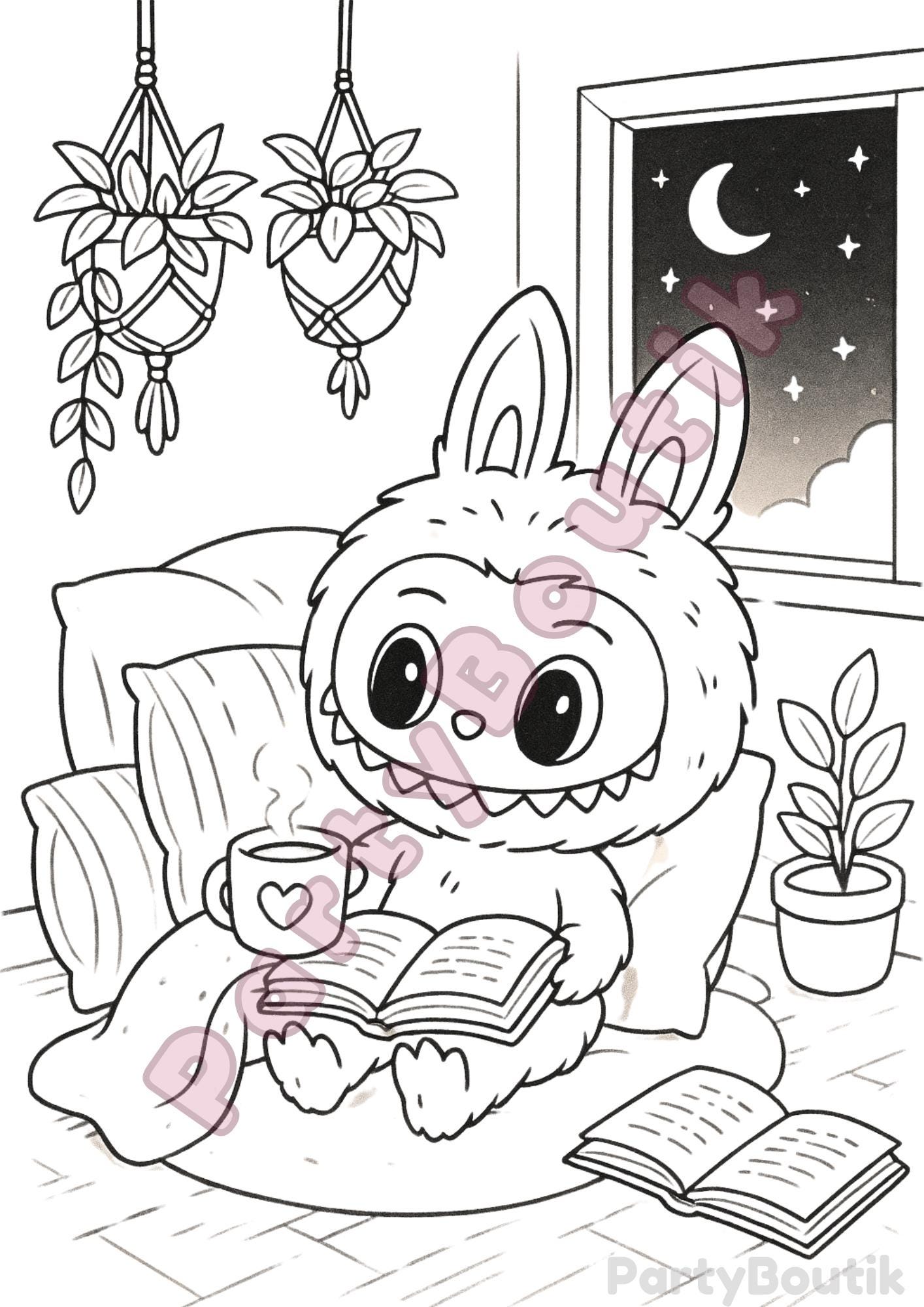 Labubu Coloring Pages – 26 Unique Printable Pages | Digitaldownload ...