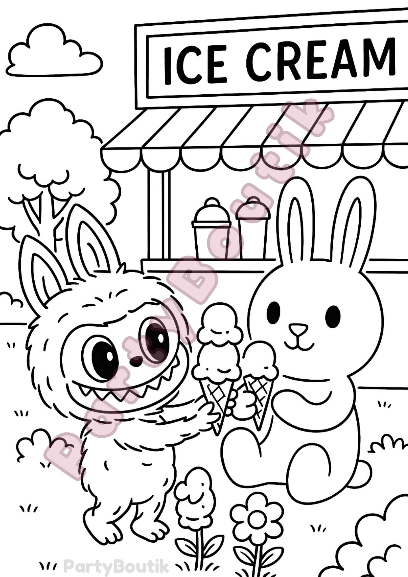 Labubu Coloring Pages – 26 Unique Printable Pages | Digitaldownload ...