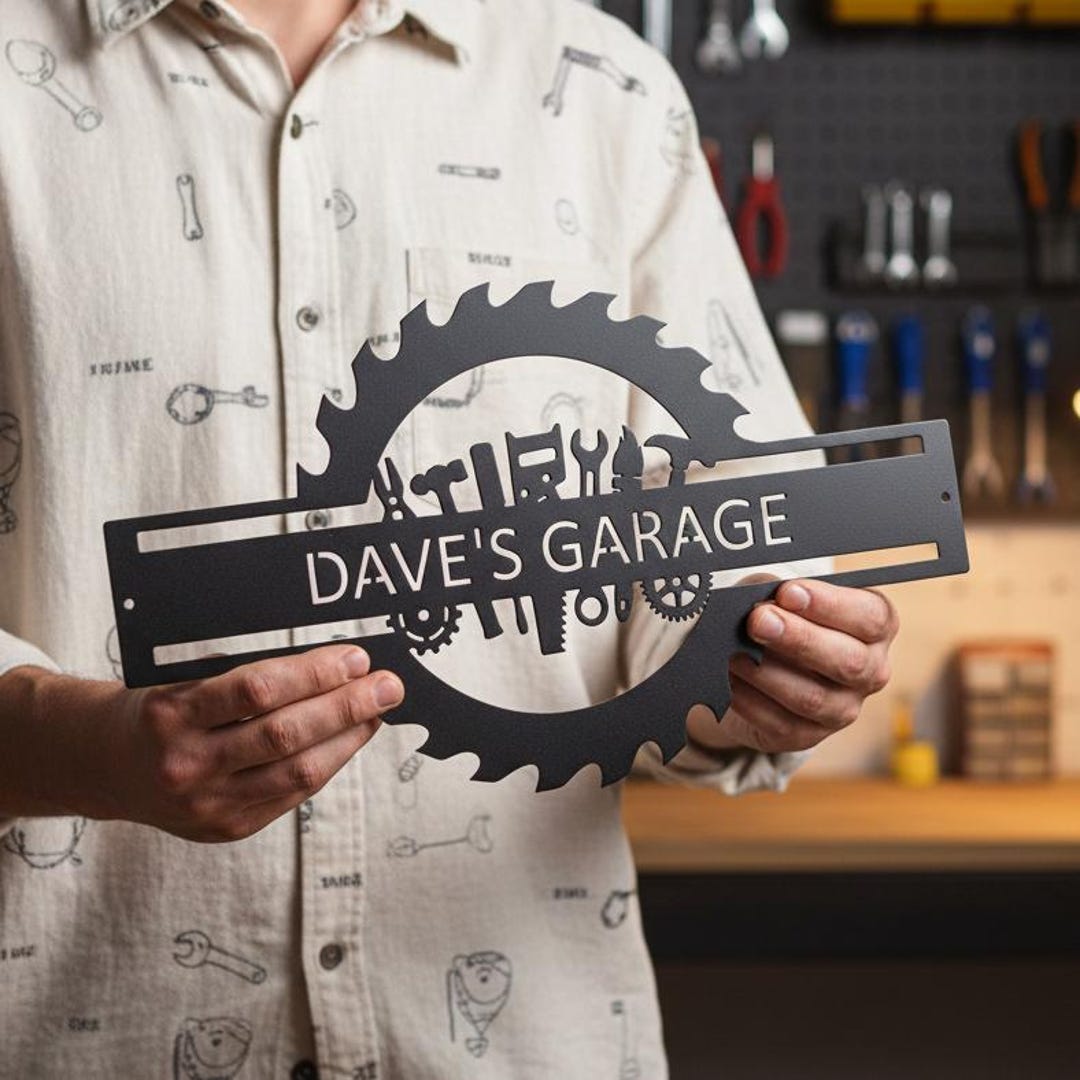 Personalized Workshop Decor,custom Tool Metal Sign,tool Gift Workshop ...