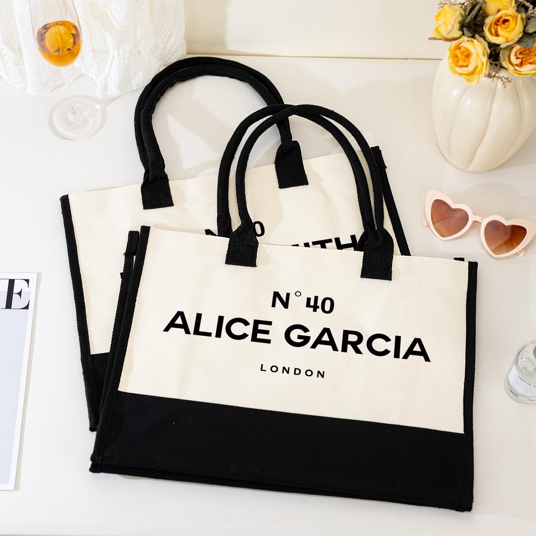 Personalized City Themed Tote Bag,custom LOGO Bridesmaid Tote Bag ...