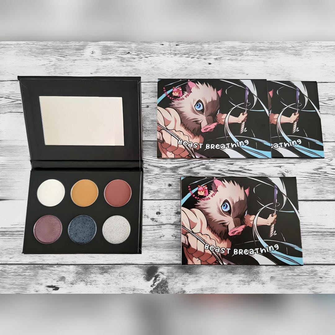Demon Slayer Eyeshadow Palette | Inosuke Breathing Style Inspired ...