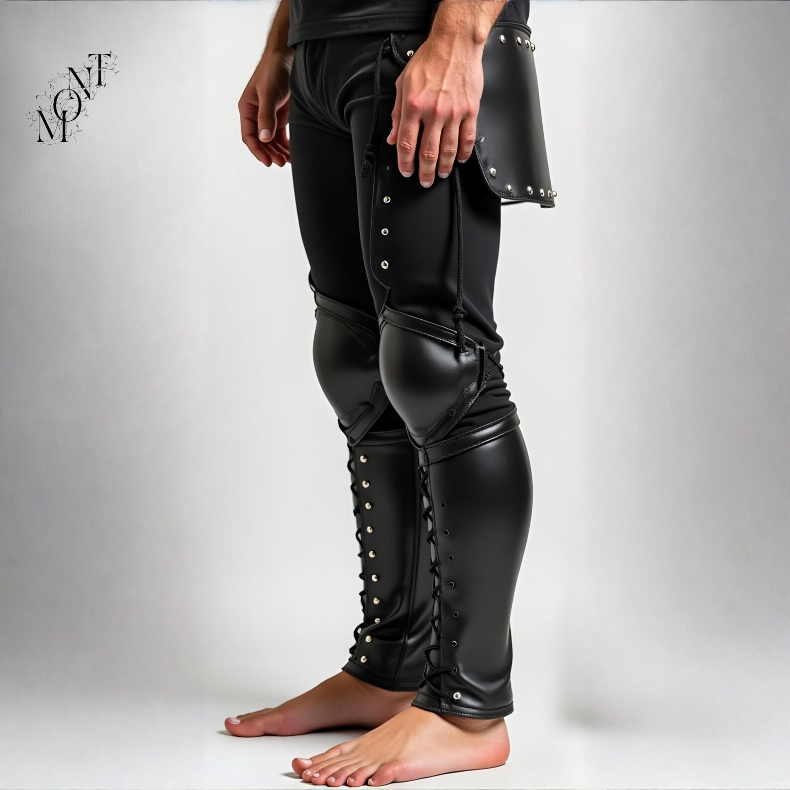 Leg Armor Leather| Medieval Cosplay Shin Guards | Handmade Warrior ...