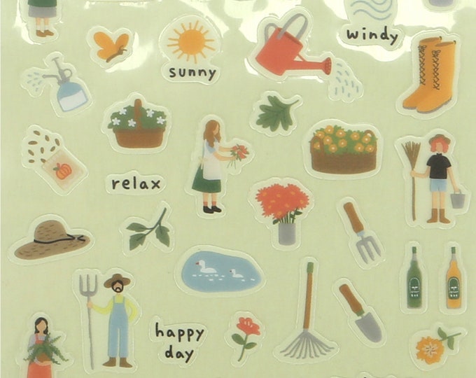 37 Gardening - Daily Sticker - Planner - Bullet Journal - Deco Stickers ...