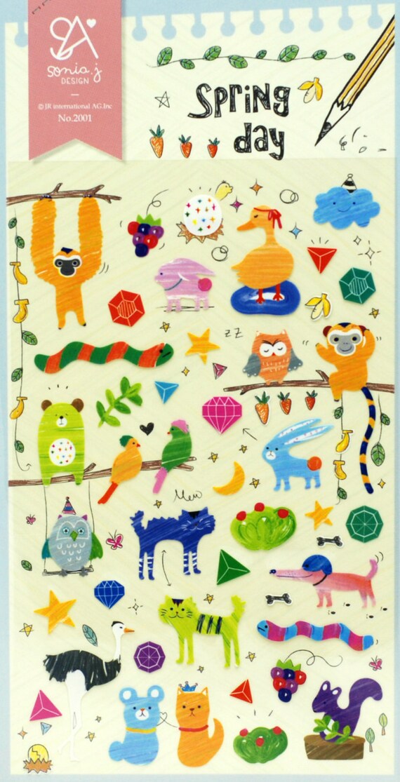 Paper Stickers, Labels & Tags bullet journal stickers Hippo sticker ...