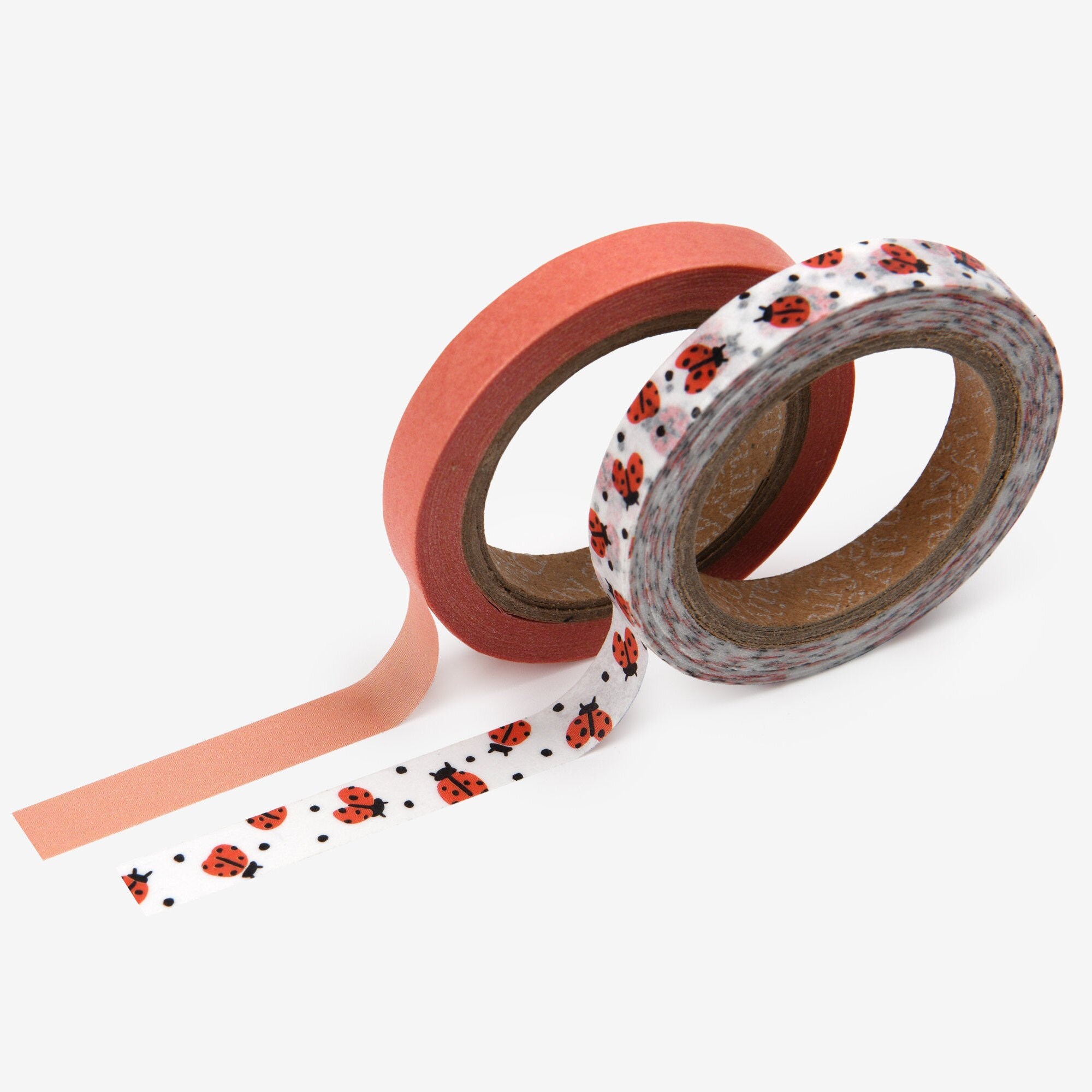 Thin Ladybugs Washi Tape 9/32 de ancho 2 piezas | Etsy