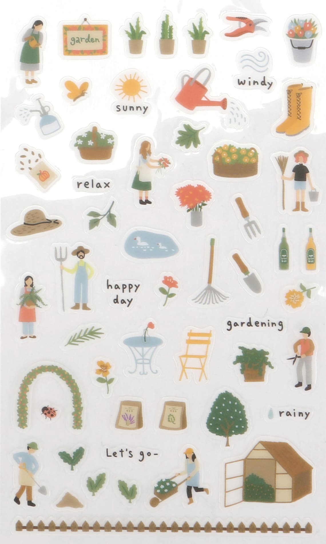 37 Gardening Daily Sticker Planner Bullet Journal Deco | Etsy