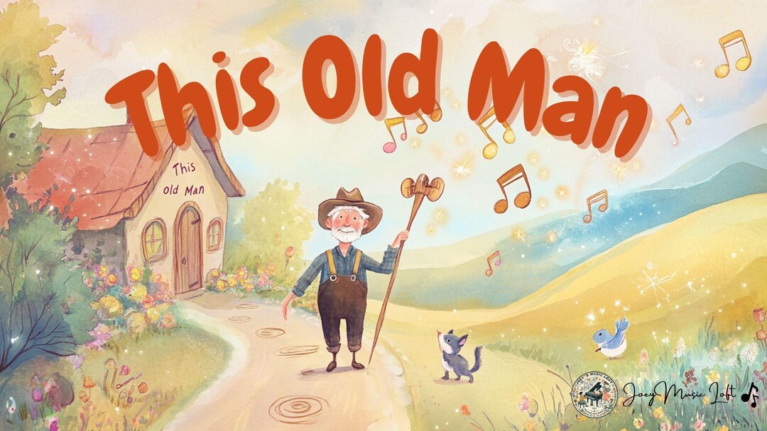 This Old Man Nursery Rhyme | Watercolor Musical Storybook for Kids ...