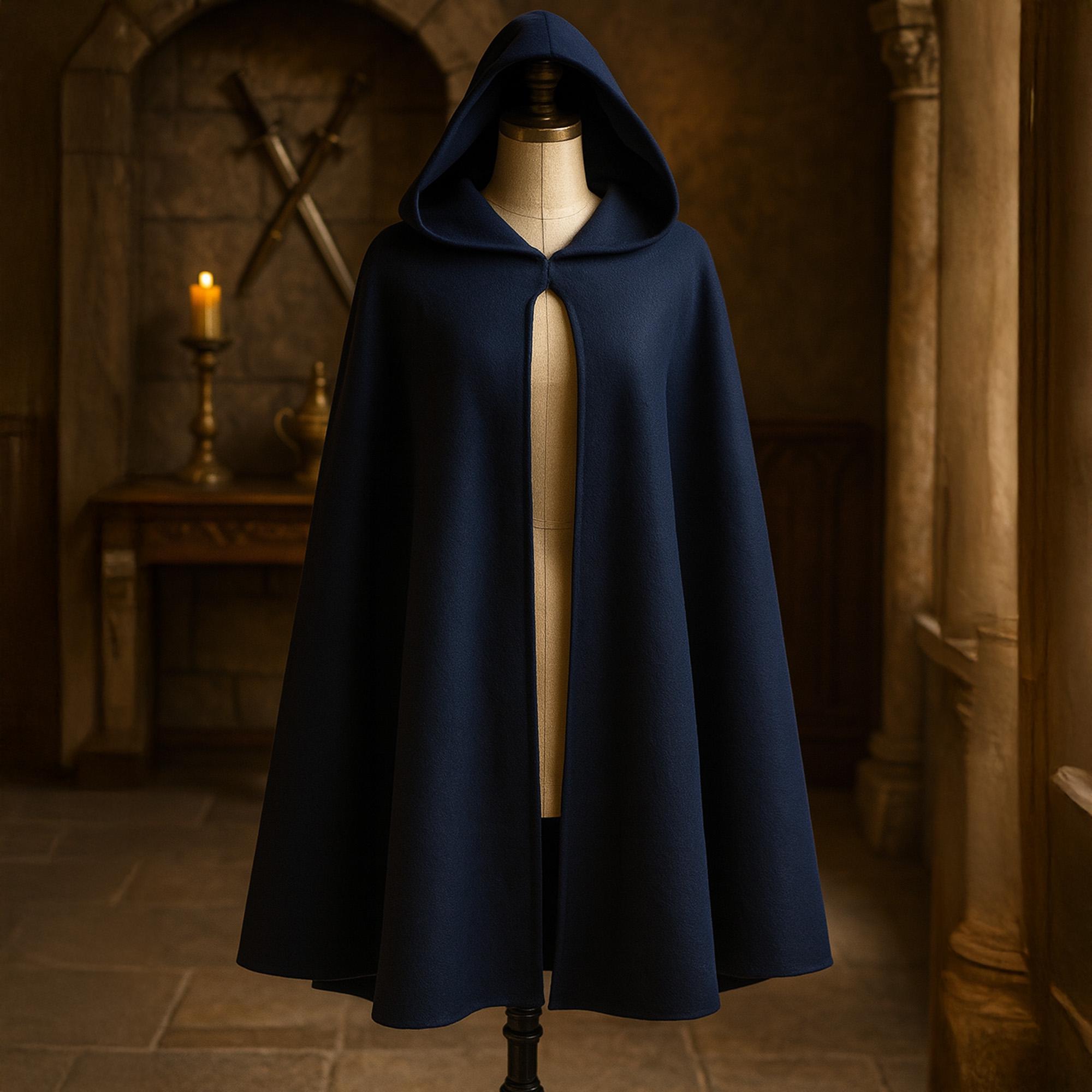 Kids Renaissance Hooded Cloak: Medieval Cape With Hood, Fantasy Elven ...