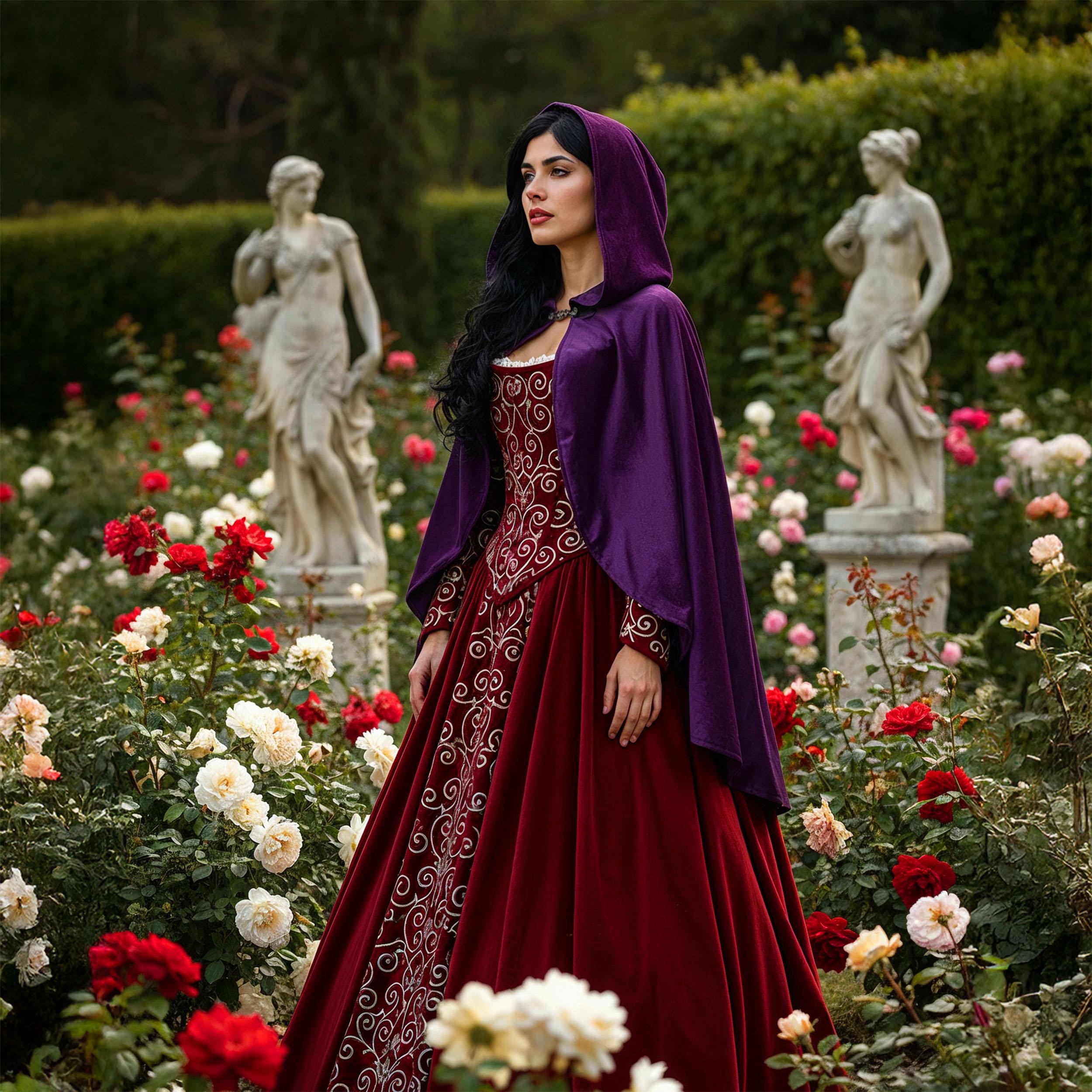 Short Hooded Cloak Adult Medieval Renaissance Short Cape With Hood ...