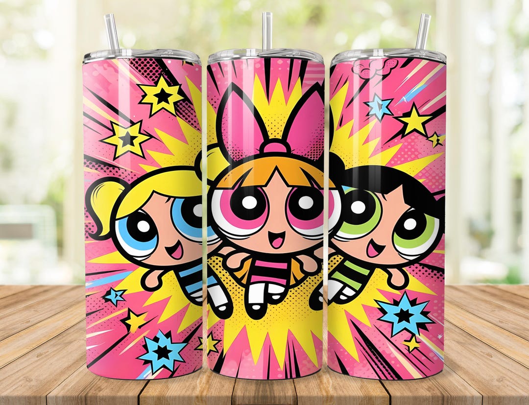 Powerpuff Girls Tumbler Wrap: 20oz PNG Digital Design - Etsy