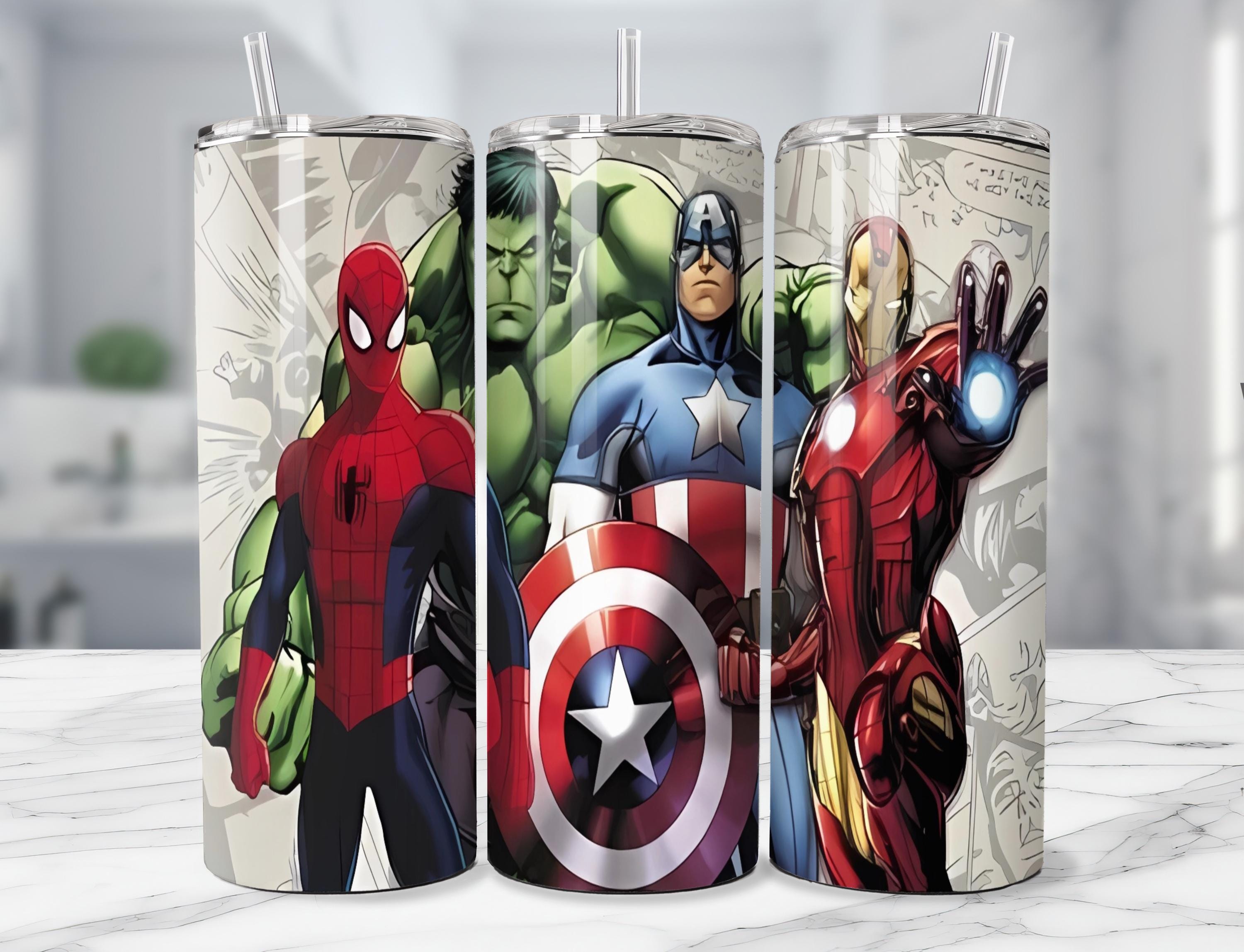 Superhero Tumbler Wrap Bundle: Game & Movie Characters (digital ...