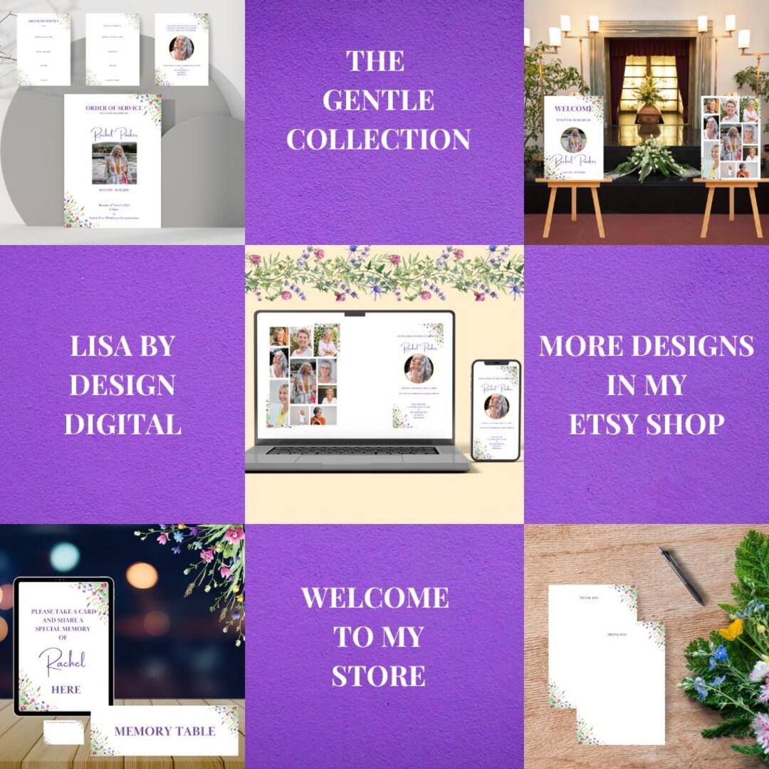 Editable Funeral Bundle, Funeral Program Bundle, Celebration of Life ...