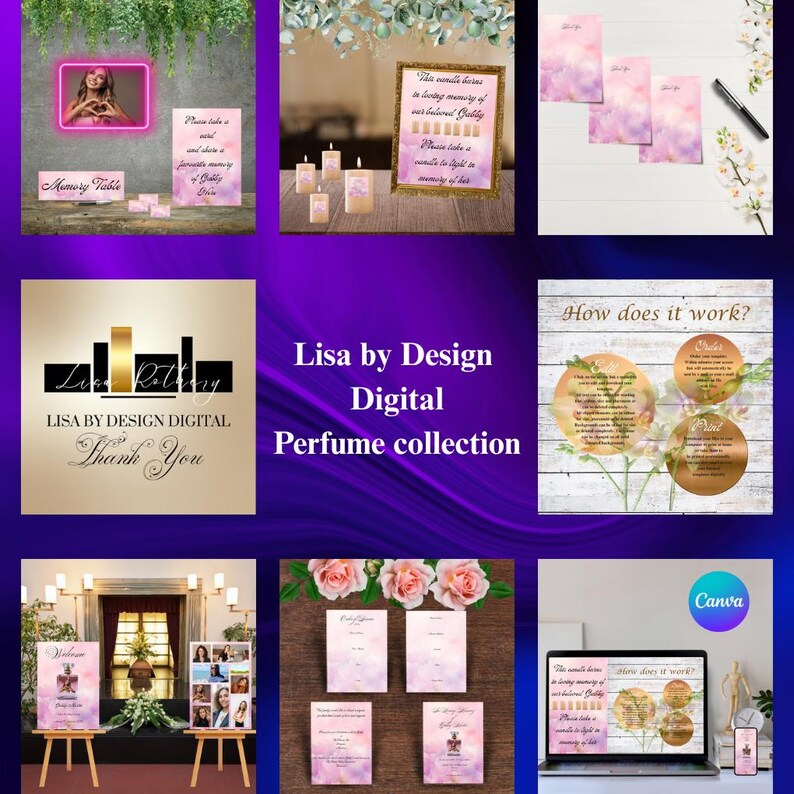 Funeral Bundle Editable Template Celebration of Life Memorial Pack ...