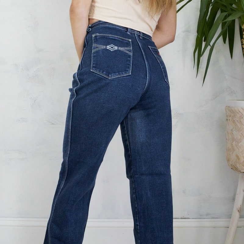 Jeans With M on Back Pocket - Etsy