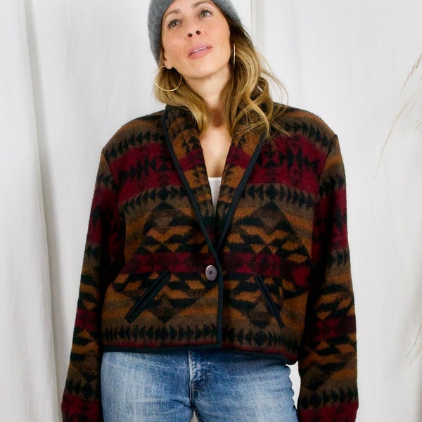 Wool Cropped Jacket - Etsy