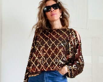 Diamond Gold Blouse - Etsy