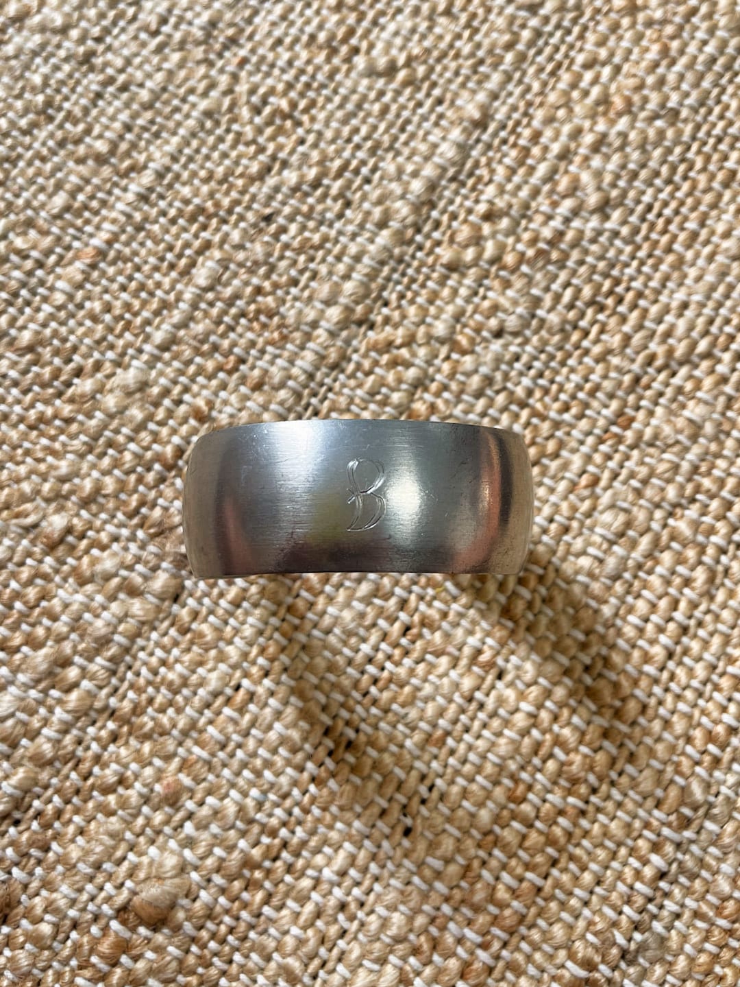 Vintage 70’s Initial "b" Pewter Silver Leonard Made in Bolivia Simple ...