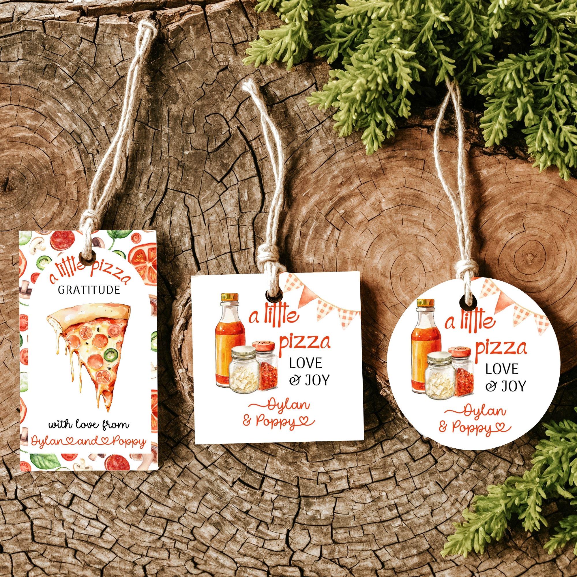 Pizza Baby Shower Favor Tags, Editable Thank You Tags, Slice Slice Baby ...